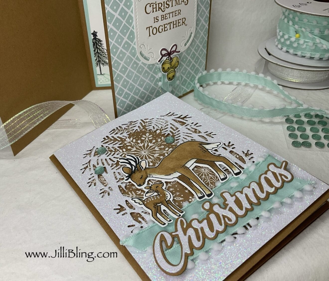 Reindeer Fun - Avid Stampers FREE Card Kits - Jilli Bling