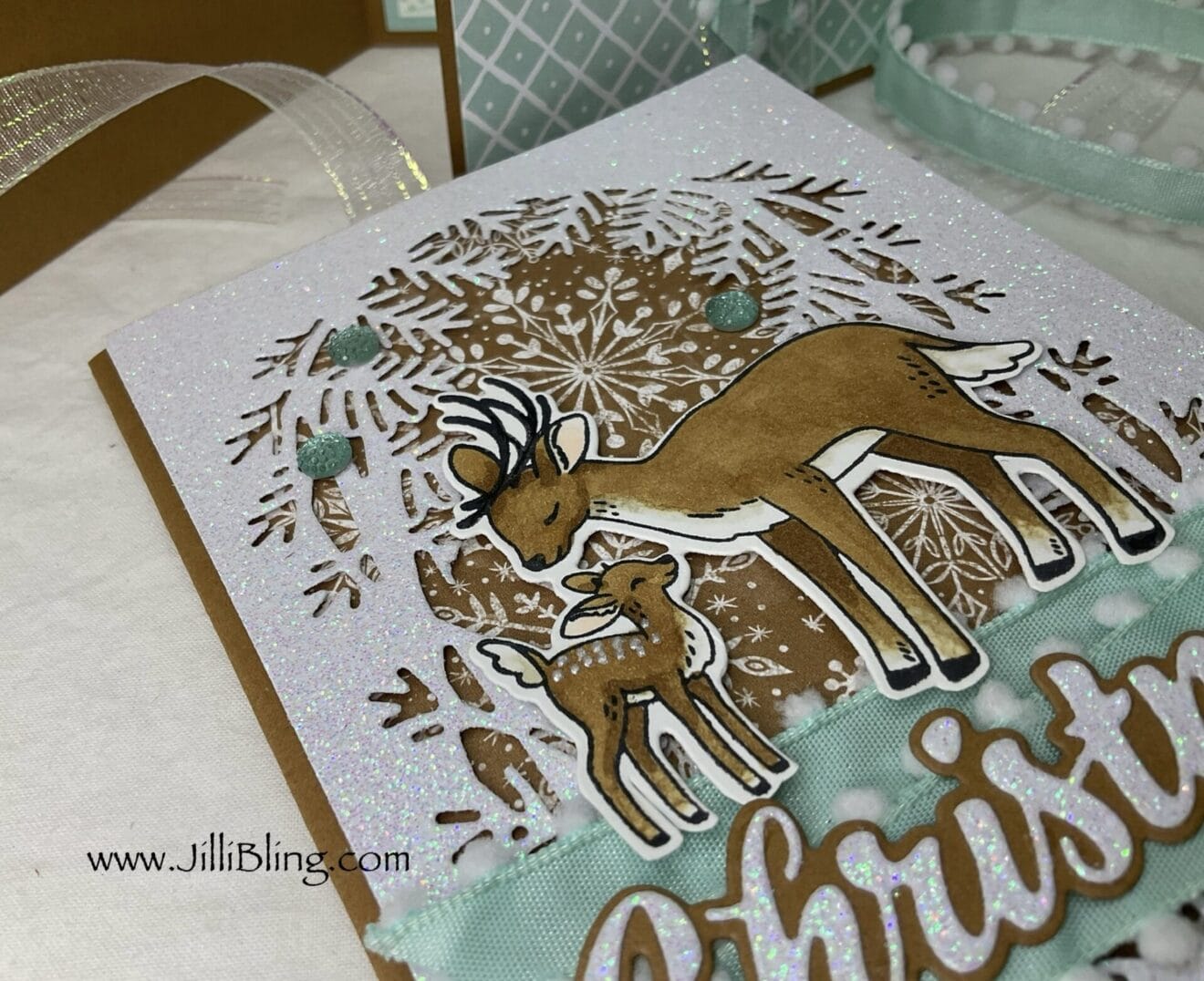 Reindeer Fun - Avid Stampers FREE Card Kits - Jilli Bling