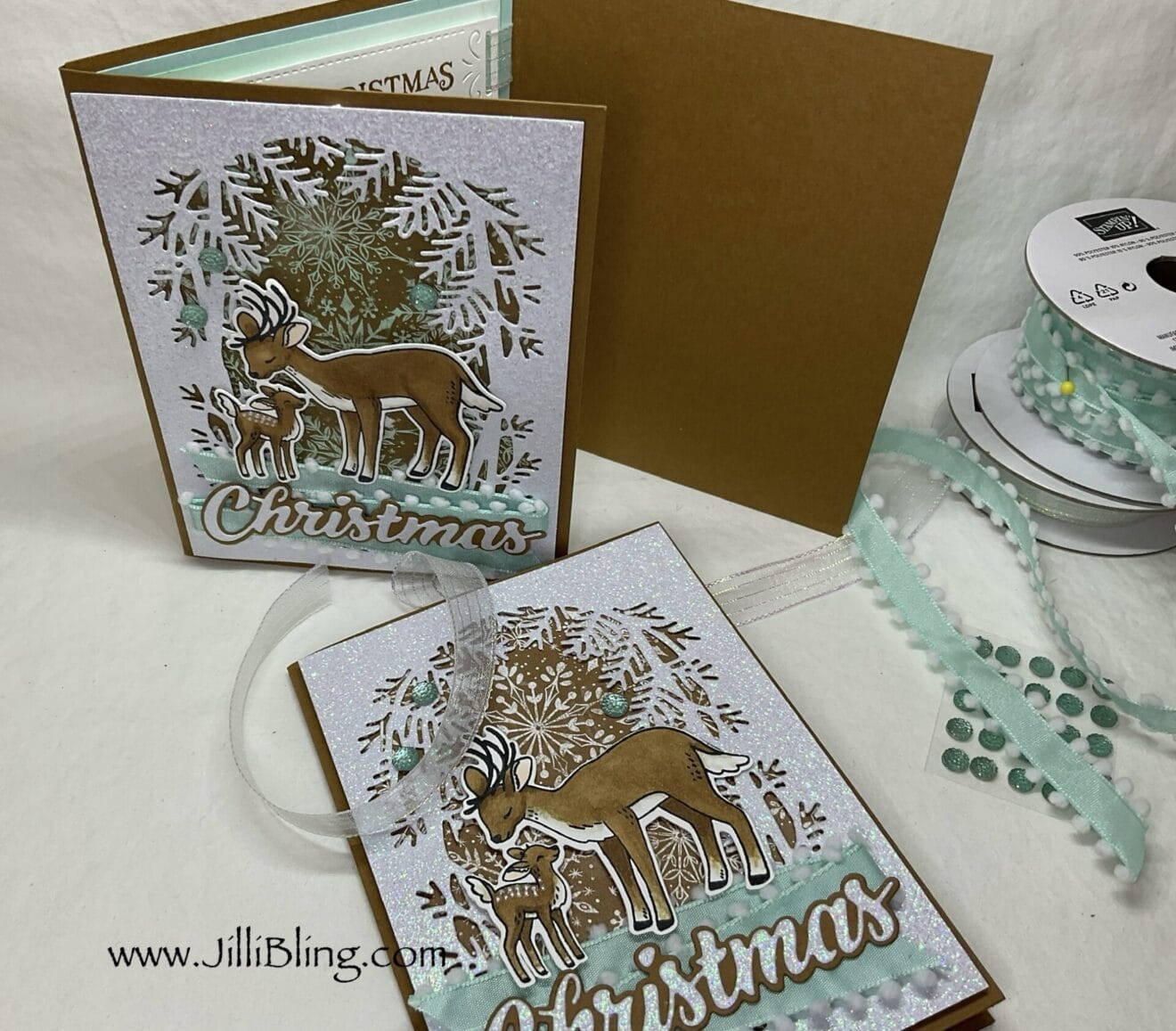 Reindeer Fun - Avid Stampers FREE Card Kits - Jilli Bling