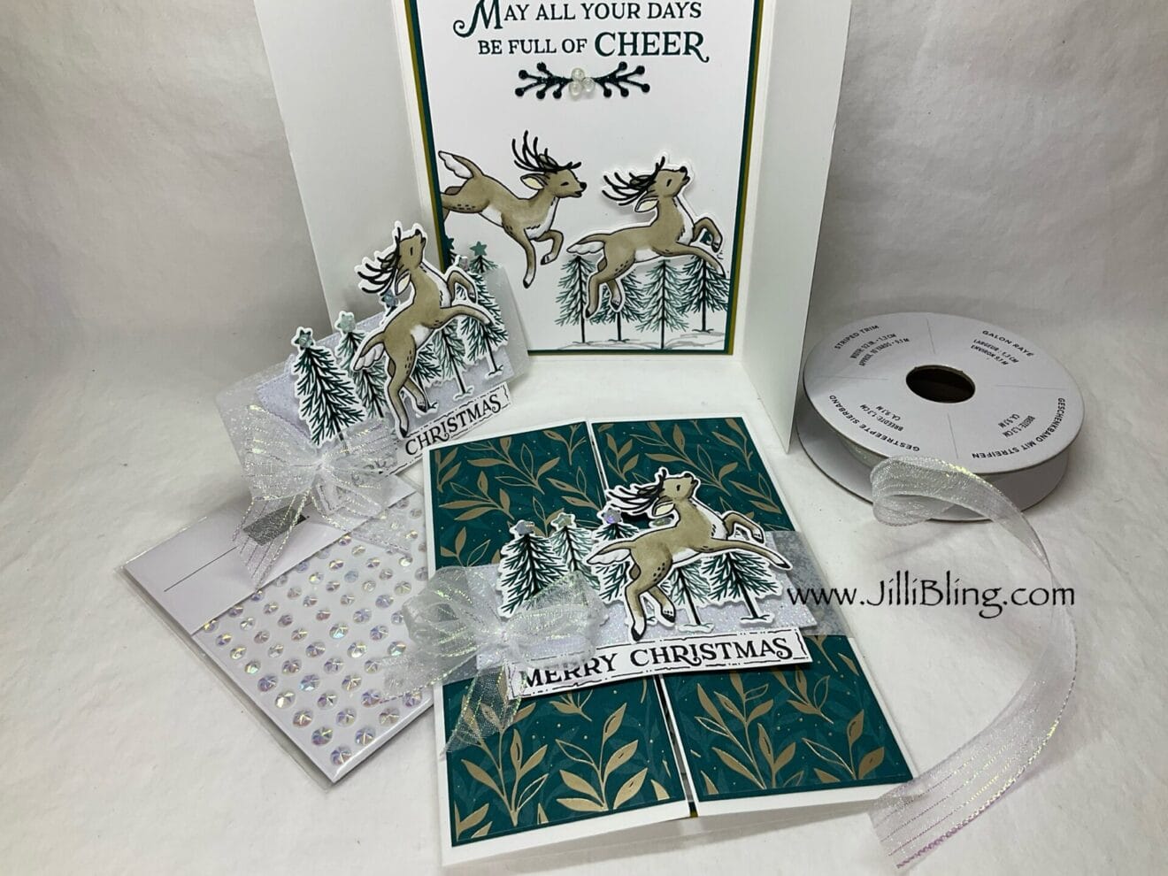 Reindeer Fun - Avid Stampers FREE Card Kits - Jilli Bling