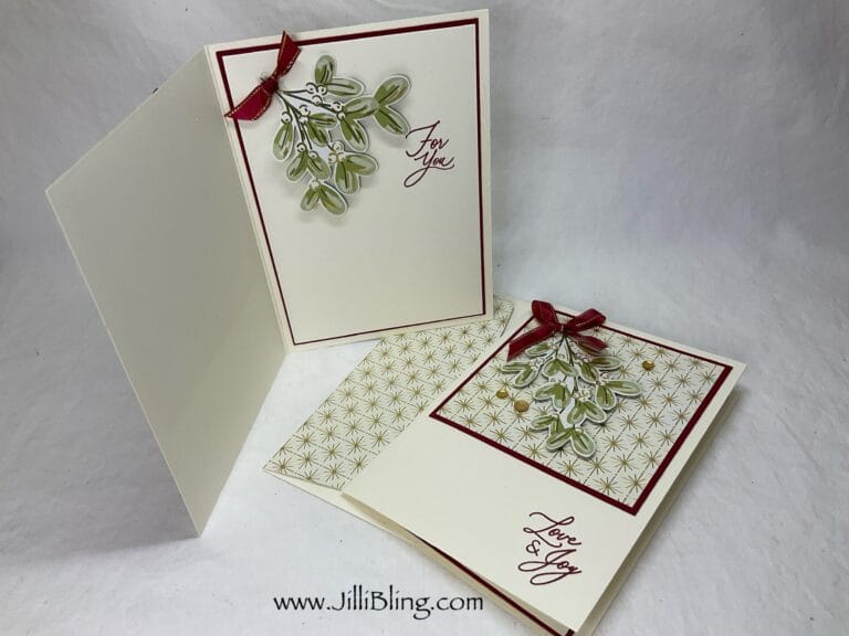 Note Cards - Five Designs Using Golden Greenery and Greetings of the ...