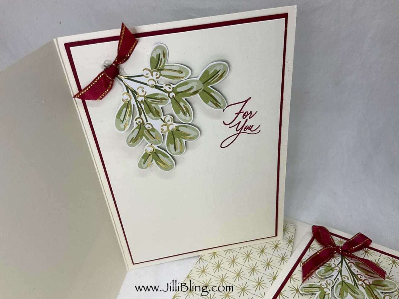 Note Cards - Five Designs Using Golden Greenery and Greetings of the ...